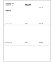 Laser Receipt Form (LGP129) - Harland Clarke Check Printing